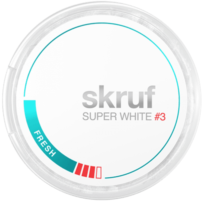 Skruf Super White Fresh Slim Strong - Snusifer